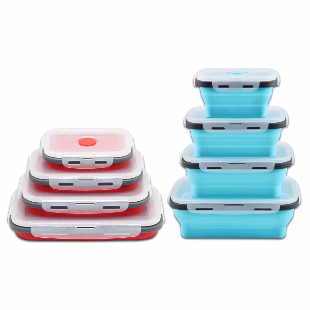Zero Waste Lunch Boxes - Set 4 Portable Reusable Boxes