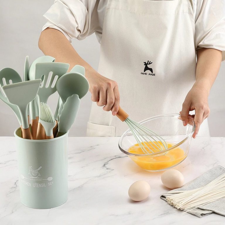 Zero Waste Cooking Utensils With 12 Safe Silicone Utensils