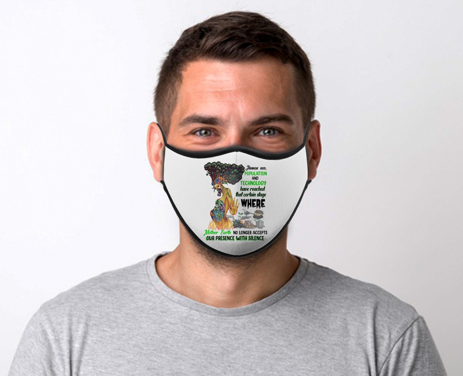 Save Mother Earth Polyblend Face Mask Zero Waste 25