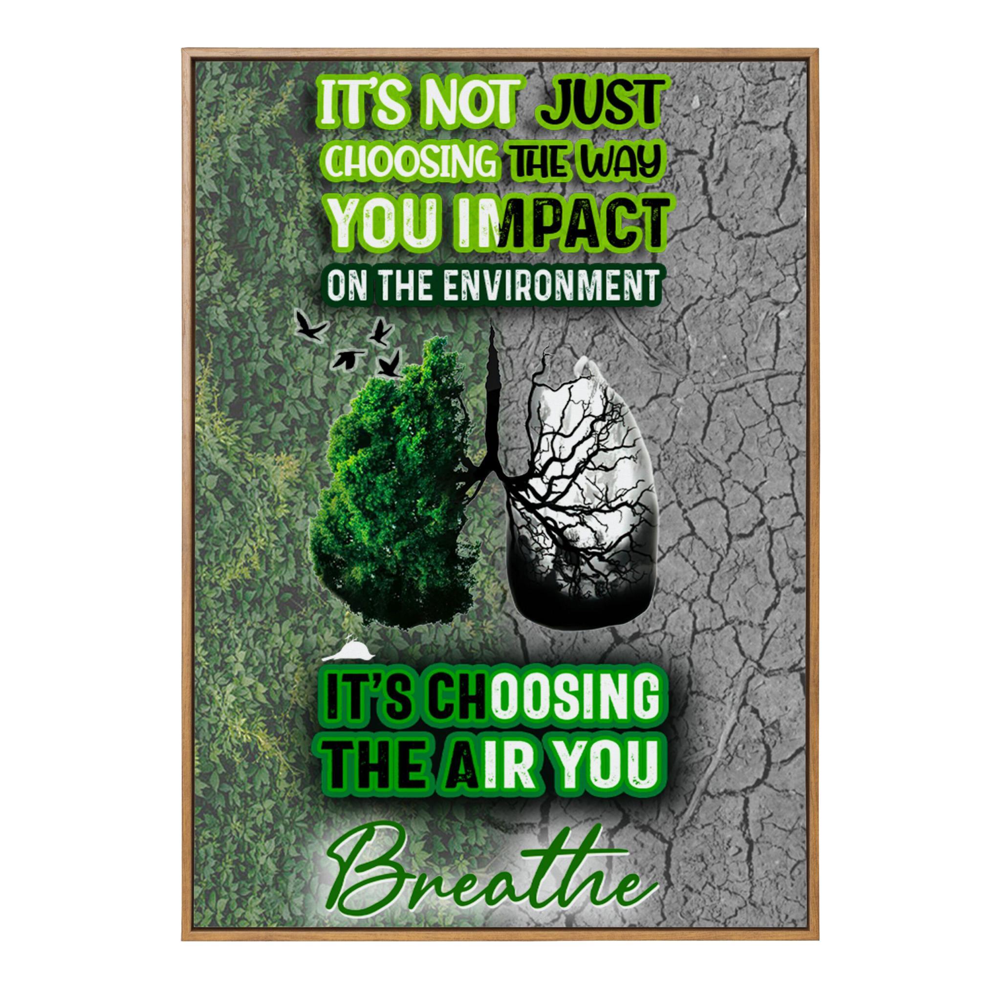 Nature Print Wall Art, The Air You Breathe Poster, Climate Change, Air ...