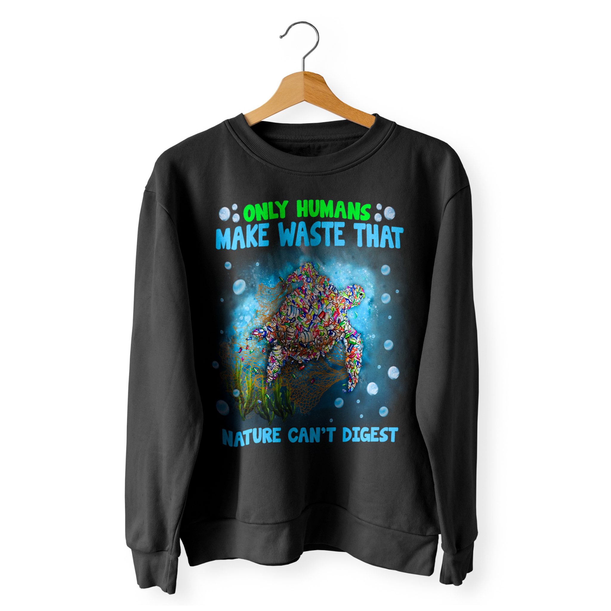 Environmental Crew Neck Jumper, Unisex Plastic Waste Crew Neck ...